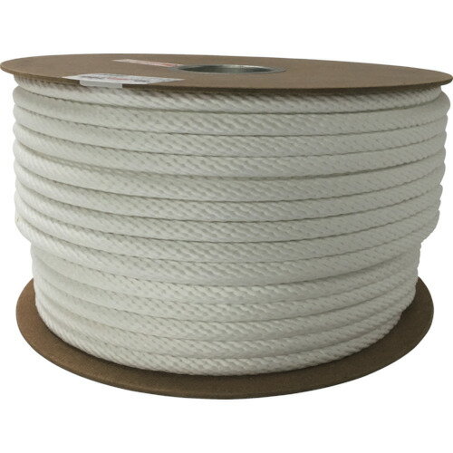 ●酸・アルカリ・海水等に強く、耐候性に優れ摩擦にも非常に強く、強力に優れたロープです。●強度は3打に比べ40％程度低下しますが、摩擦抵抗が少なく、ねじれにくいロープです。●各種結束、テント・タープ用等●線径(mm)：12●長さ(m)：1●包...