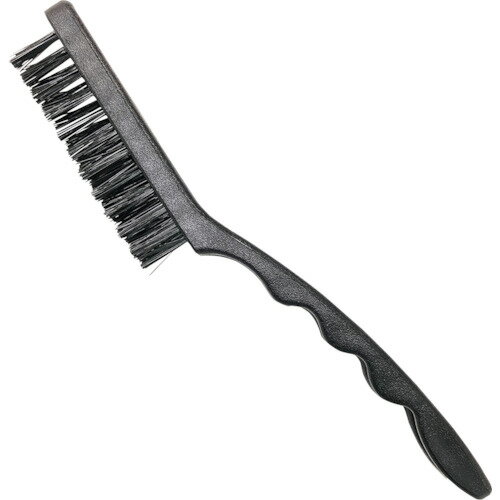 ●レギュラーサイズ225mmのワイヤーブラシです。●角度付きのハンドルは力を入れやすく作業効率を向上させ、錆取り・ペンキはがし等に大変便利です。●ナイロン・真鍮・スチールからお選びいただけます。●サンディング後の掃除・汚れ落とし等に最適なナ...