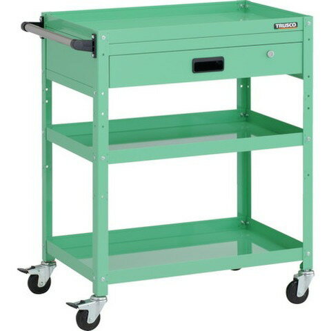 【商品詳細】●車輪と共に車軸もロックするダブルロック仕様のキャスターです。●最大積載量(kg/台)：150●均等積載量(kg/段)：50●色：ヤンググリーン●間口(mm)：700●奥行(mm)：450●高さ(mm)：880●段数(段)：3●...