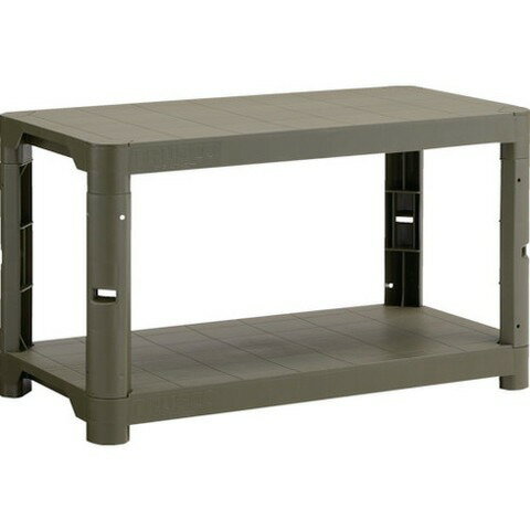 【商品詳細】●脚は棚板内にワンタッチで収納可能です。●（棚1枚につき脚4本収納可能)●脚部には倒れ対策としてボルト固定用の穴を設け、棚長辺・短辺各々隣との連結ができます。●棚板表面にシボ加工をほどこし、荷物のズレを防止します。●脚側面、棚板...