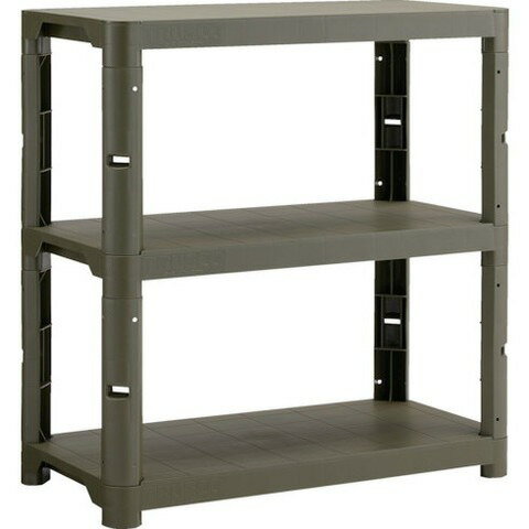 【商品詳細】●脚は棚板内にワンタッチで収納可能です。●（棚1枚につき脚4本収納可能)●脚部には倒れ対策としてボルト固定用の穴を設け、棚長辺・短辺各々隣との連結ができます。●棚板表面にシボ加工をほどこし、荷物のズレを防止します。●脚側面、棚板...