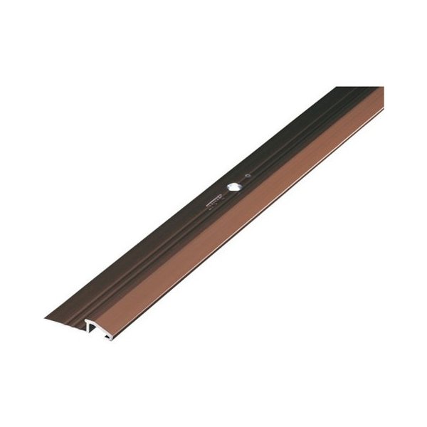【商品詳細】●施工後にはビスも隠れ見幅が15mmとすっきりします。●軽量で加工性に優れています。●タイルカーペットと長尺シート・塩ビタイルの見切りに。●色：ブロンズ●小辺(大辺)(mm)：15●高さ(小/大)(mm)：3/6●厚さ(mm)：...