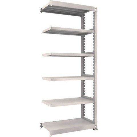 【商品詳細】●ボルトを1本も使用していないボルトレス構造で、分解・組み立て作業が簡単で、作業時間を大幅に短縮できます。●棚の段変更が、25mmピッチで、自由に調整、変更ができます。●高さ、奥行が同じであれば、増結することができます。また、支...