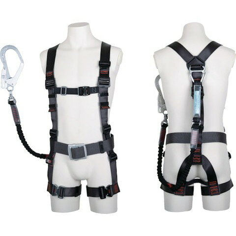 【商品詳細】●胴ベルト部に道具取り付けスペースを幅広く確保したY型のフルハーネスです。●腿部は左右が独立しているので束縛感が少なく、動きやすさを高める水平型腿ベルトです。●ベルトの長さの調節範囲を広く取っているため、夏服・冬服でもピッタリ装...
