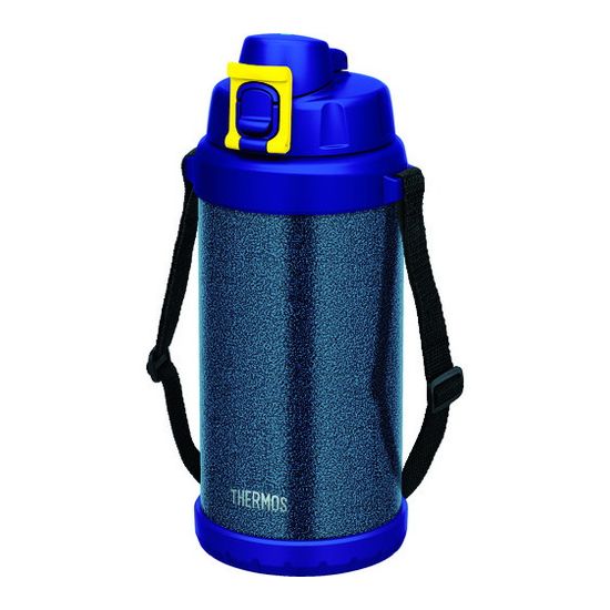 【商品スペック】■特長・軍手のままでも開けやすいロック＆ボタンです。・傷が目立ちにくい金属本体ハンマートン塗装です。・フタが大きく開くので、ヘルメットを着用したままでも飲みやすい構造です。・持ち運びや、作業中には引っ掛けやすいストラップ付き...