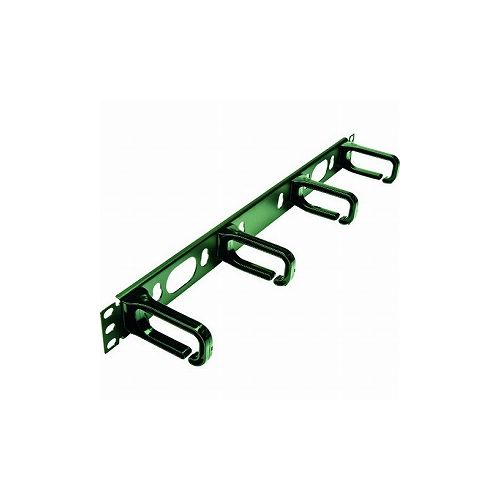 【商品スペック】■特長・ラック内のケーブル配線をきれいにまとめられます。・19インチラックに取付可能です。・リングは90度までの屈曲、取り外しが可能です。■用途・ラック内のケーブルの収容に。■仕様・色：黒・ラックユニット数：1U・種類：両面...