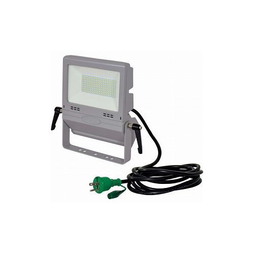 【商品スペック】■特長・より明るく省エネで、仮設現場や土木工事の照明として最適な作業用です。・プラグを交換すれば200Vで使用可能です。・水銀灯200Wクラスの明るさです。・固有エネルギー消費効率154.2Lm/WクラスのハイスペックLED...