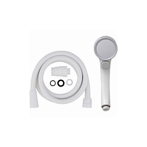 【商品スペック】■特長・肌あたりのいい極細水流です。・ワイドシャワーでしっかり浴びられます。■用途・浴室用。■仕様・ホース長さ(m)：1.6・幅(mm)：252・高さ(mm)：301・最大使用可能水圧：0.7Mpa・耐熱温度(℃)：60℃■...