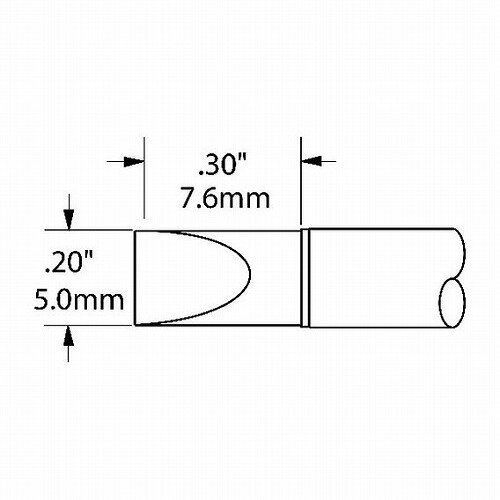 【商品スペック】特長●MXシリーズ用チップカートリッジです。用途仕様●コテ先名称：D型仕様2●357℃　D型　5.0mm x 7.6mm材質/仕上セット内容/付属品注意【代引きについて】こちらの商品は、代引きでの出荷は受け付けておりません。...