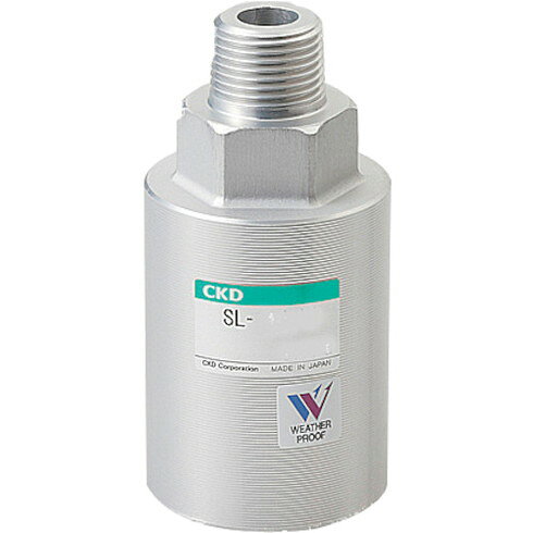 【商品スペック】特長●排出されるエアで発生する、排気騒音を減音するサイレンサの金属ボディタイプです。●全シリーズ軽量・小形化で統一しました。●エレメント交換が可能で、長くご使用頂けます（形式：SL-15A-EL）。●屋外で使用可能です。用途...