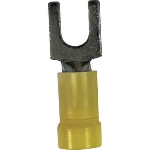 【商品スペック】特長●ビニールの絶縁被覆のついた先開形圧着端子です。●取り付け穴の一方が開いており、ネジを完全に外さなくても取り付けることができる絶縁被覆付圧着端子です。用途●電線の接続に。仕様●電線抱合範囲 より線(［［MM2］］)：4....