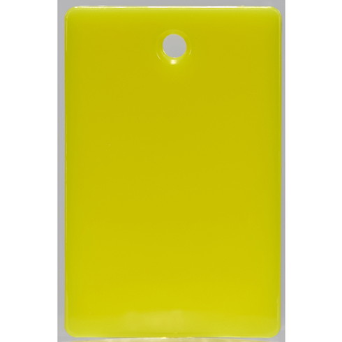 【商品スペック】特長●カラーが豊富で管理などに便利です。●ラベルを貼って使用したり、マーカー等での記入も可能です。用途仕様●表示内容：無地●取付仕様：上部φ4mm穴あき付●縦(mm)：57●横(mm)：38●厚さ(mm)：2.5●色：イエロ...