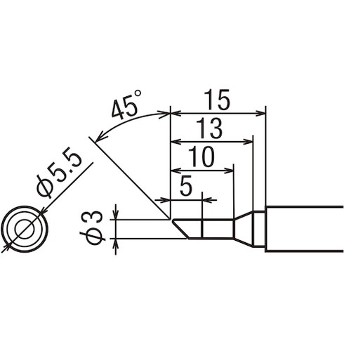 【商品スペック】特長用途仕様●こて先径(mm)：φ3仕様2●グット　替こて先3C型全周PX2／SVS用材質／仕上セット内容／付属品注意【代引きについて】こちらの商品は、代引きでの出荷は受け付けておりません。【送料について】北海道、沖縄、離島...