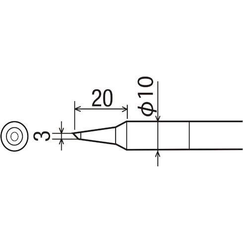 【商品スペック】特長用途仕様●こて先径(mm)：φ3仕様2●グット　替こて先3C型PX4用材質／仕上セット内容／付属品注意【代引きについて】こちらの商品は、代引きでの出荷は受け付けておりません。【送料について】北海道、沖縄、離島は送料を頂きます。