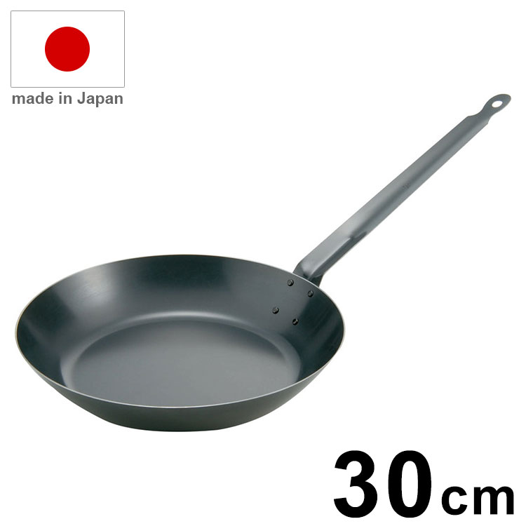 【商品説明】 電磁調理器対応 CH-IH 【商品情報】 ■サイズ 内径300×高さ56mm 板厚：1.6mm クリアラッカー塗装仕上 CH−IHマーク入 重量：1.2kg ■材質 鉄（ブルーテンパー材） ■生産国 日本 ■備考 ブルーイング...
