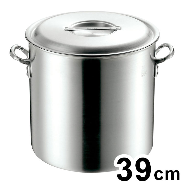 【商品説明】 ラッパ型で頑丈！厚口目盛付 【商品情報】 ■サイズ 内径390*H390mm底厚3.6mm満水容量：46.0L（1目盛：5L） ■材質 アルミ製 ■生産国 中国【送料について】北海道、沖縄、離島は送料を頂きます。LINK24c...