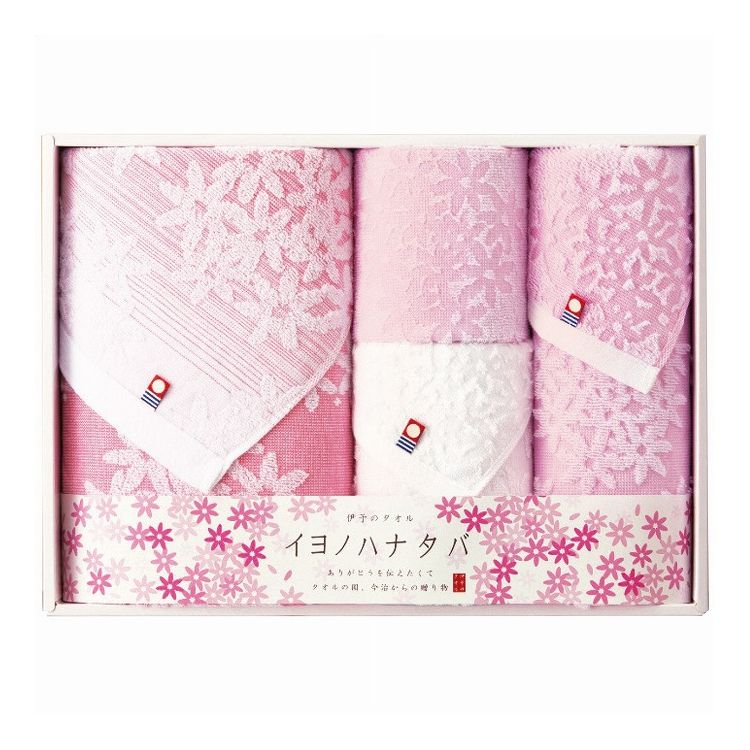 ありがとうを伝えたくてタオルの国、今治からの贈り物。この商品はプラスチックごみを減らすためOPPフィルムの代わりに紙の保護紙を使用しています。【商品区分】雑貨【商品内容】60×115cmバスタオル1枚・32×73cmフェイスタオル2枚・32...