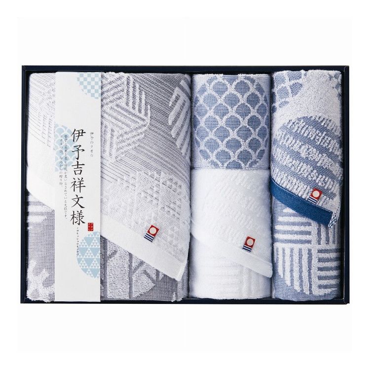 繁栄と長寿を表し縁起が良いとされている文様です。タオルの国、今治からの贈り物。この商品はプラスチックごみを減らすためOPPフィルムの代わりに紙の保護紙を使用しています。【商品区分】雑貨【商品内容】60×115cmバスタオル1枚・32×73c...