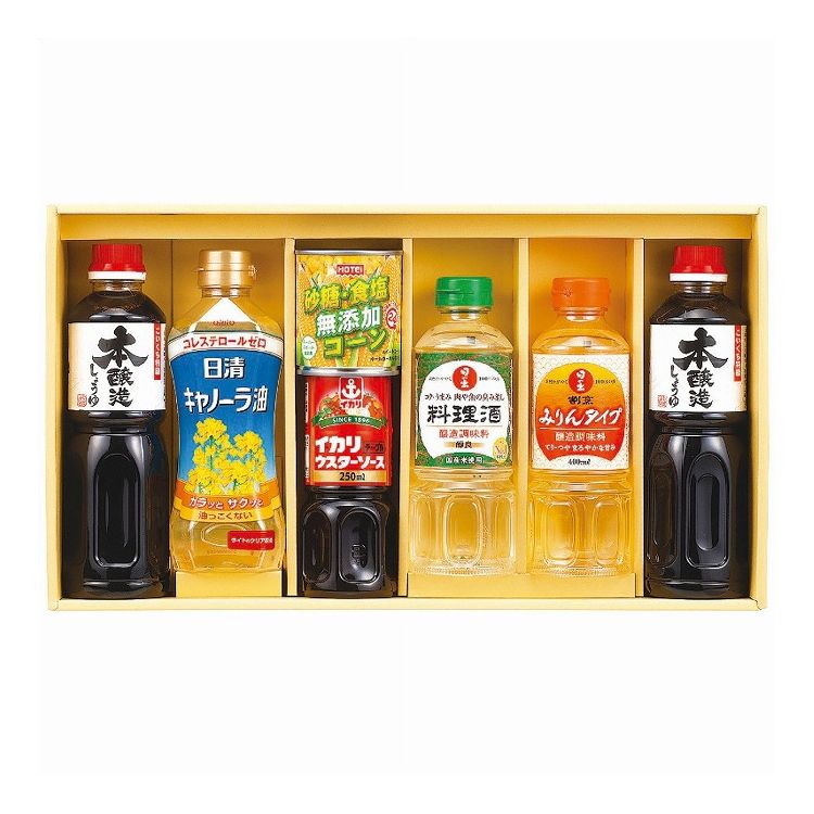 【商品説明】毎日重宝する食卓の必需品。お料理の幅がひろがります。原材料表記日清キャノーラ油：食用なたね油（国内製造）・サンビシ本醸造：脱脂加工大豆（インド製造）、食塩、小麦、ぶどう糖果糖液糖、大豆/アルコール、調味料（アミノ酸等）・日の出料...