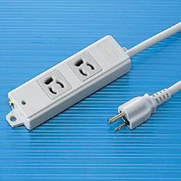 環境に優しいケーブルを使用。3P抜け止めマグネット・2個口　3m。[特徴]●通電ランプ付き●マグネット付き●熱に強い二重構造ケース●ノーマルプラグ●エコ対応(RoHS対応)「RoHS指令」に基づき、特定有害物質を使用制限した製品です。鉛を使...