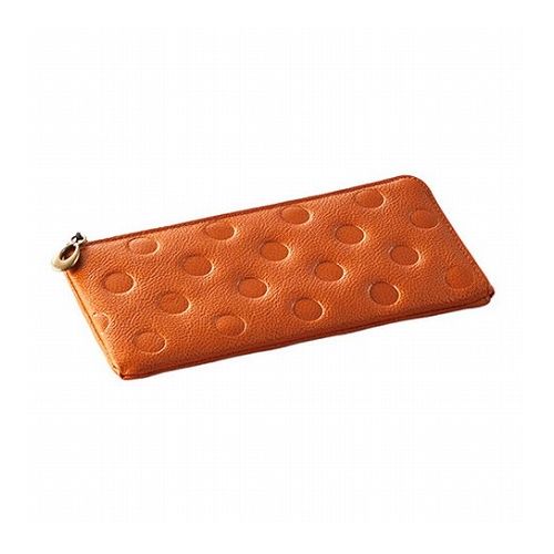【商品説明】ドット型押しの長財布。スマートなので鞄に入れやすく、かさばらない薄さです。本体素材には、控えめな経年変化と軽さが魅力の「姫路レザー」を使用。使い勝手の良さが特長です。ファスナー開閉式。外ファスナーポケット・内オープン式小銭入×各...
