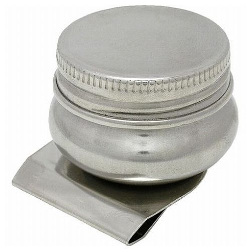 【商品説明】油壺は画用液を入れておくための容器です。金属製、樹脂製、陶器製のものがあります。2つ口のものはそれぞれ異なった画用液を入れる目的でつくられたものです。たとえば、ペインティングオイルとペトロールを入れておいて、使い分けながら描くこ...