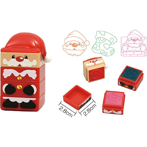 【商品説明】クリスマスにピッタリ!かわいい3種のスタンプが1つになった!【商品詳細】商品サイズ:35×28×55mm重量:21g材質:ABS、ゴム包装形態:袋包装サイズ:60x70x30mm生産国:台湾【特長】一般玩具、クリスマス、サンタ、...