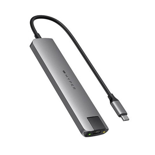 HyperDriveSLAB7-in-1USB-Cハブは、ユーザーの生産性を最大限に高めるために設計された、薄さ1.3cmのスリムなUSB-Cハブです。4K60HzHDMI、USB-CPD90W、ギガビットイーサネット、SD/microSD...