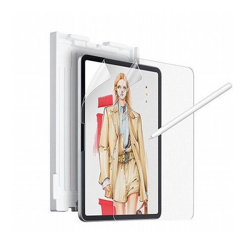 上質紙のような描き心地を楽しめるiPad用液晶保護フィルムです。ESRの「ペーパーライク液晶保護フィルム」 は上質紙のような描き心地を楽しめるiPad用液晶保護フィルムです。●高感度超薄型でスクリーンの高いタッチ感をしっかり保てます。●上質...