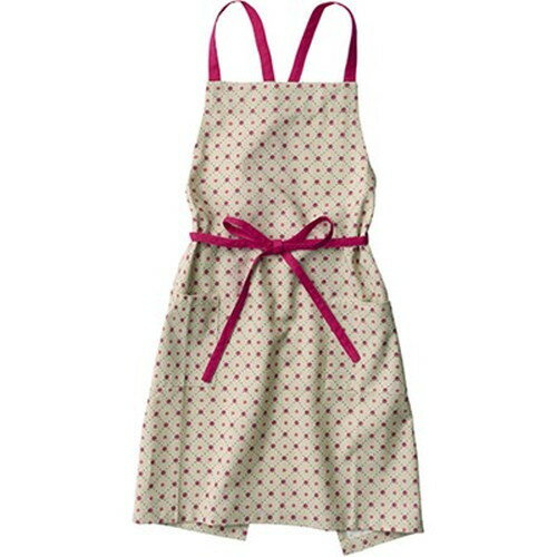 毎日を楽しむカジュアルエプロンシリーズ!飽きの来ないドット風の柄にリボンの配色でアクセントを加えました。特長・飽きのこないドット風の柄にリボンの配色でアクセントを加えました。・品質の良いインドの綿花から紡いだ糸で、丁寧にしっかりと織られた生...