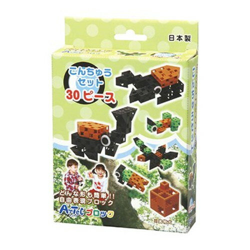 Artecブロック特長日本で生まれた新しいブロック、Artecブロック。仕様商品サイズ:●基本四角…W20×H20×D20mm●ハーフA…W20×H20×D10mm●三角A…W20×H20×D20mm●丸…φ20mmセット内容:30pcs●...