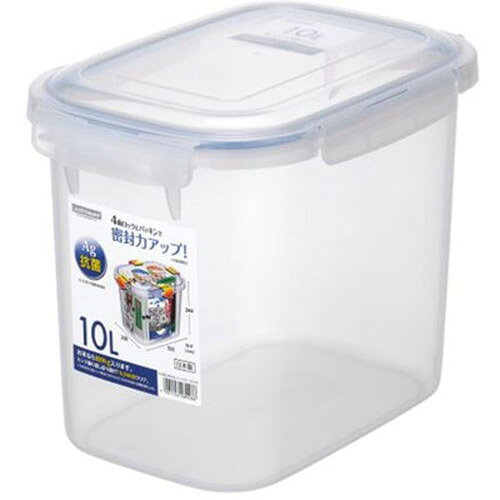 SLジャンボケース10.0特長○深型、大型で汎用性の高い本体満水容量10.0Lの中空シリコーンパッキン付き4辺ロックの密封容器です仕様製品サイズ(約):幅220×奥行333×高さ333mm製品重量(約):392g容量:10000ml本体:ポ...
