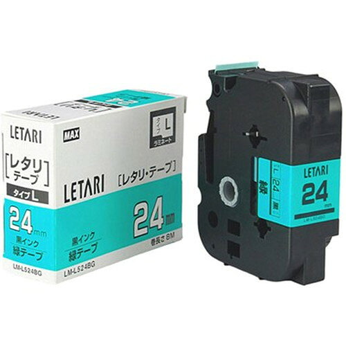 ラミネートテープ(PM-3600/PM-2400N)特長ラミネートテープ(PM-3600/PM-2400N)仕様●8m巻●幅:24mm●色:黒字・緑●生産国:中国メーカー名：MAX【代引きについて】こちらの商品は、代引きでの出荷は受け付けて...