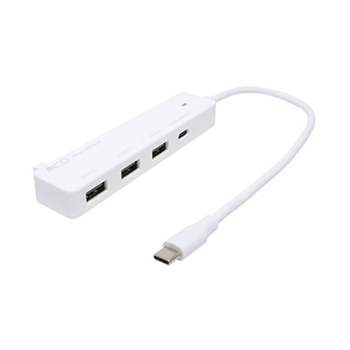 1つのUSBType-Cポートから3つのUSBA機器が使用可能にUSBPD(最大100W)給電しながら使える特長●USB2.0A端子の機器が3台使えるUSBType-CポートをUSB2.0Aポートに変換します。3台までのUSB機器を同時に使...