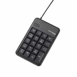 【特長】ノートパソコンでの使用に最適な、スタンダードなUSBテンキーボードです。Excelでの作業に便利な[Tab]キーと、数字の入力に便利な[00]キーを装備しています。大きなキーで入力効率が向上します。「NumLock」問題をハードウェ...