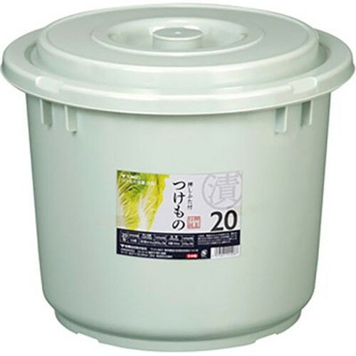 トンボつけもの容器(蓋・押蓋付)20型グレー特長トンボつけもの容器(蓋・押蓋付)20型グレー仕様商品サイズ:外径370×高さ305mm容量:20L本体重量:1.15kg本体:ポリエチレン蓋・押しフタ:ポリプロピレン生産国:日本メーカー名：新...