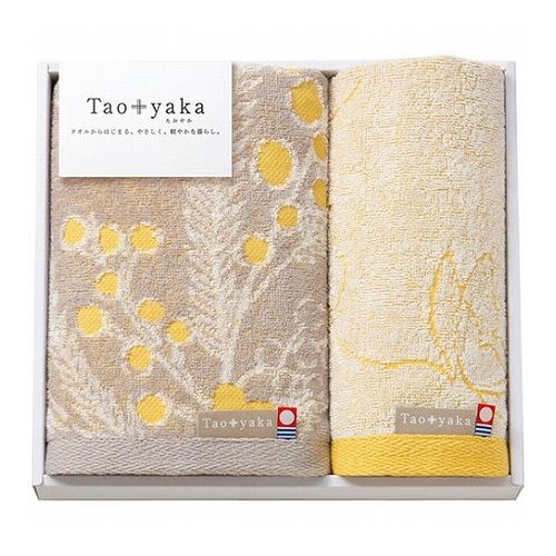 Taoyakaミモザフェイスタオル&ウォッシュタオル特長ミモザのふわふわやわらかな黄色の花がかわいらしいタオル「感謝」「友情」「密かな愛」そんな素敵な花言葉を持ったミモザはふわふわとしたたくさんの黄色い花が特徴です。ミモザの花をふんだんにあ...