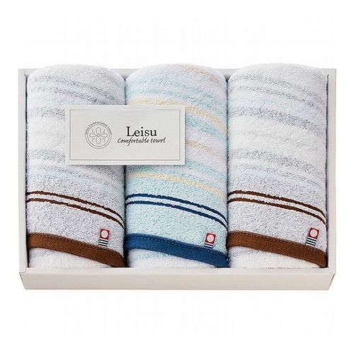 今治リージュフェイスタオル3P特長パイルの間からうっすらと見える程度の柄で軽やかな印象に仕上げた今治のボーダータオル。濃いラインがアクセントとなり全体を引き締めています。仕様メーカー品番:L-60300サイズ:32×75cm材質:綿100%...