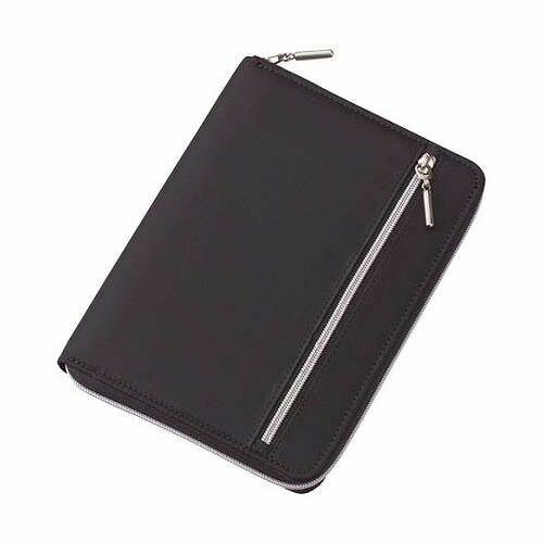 【商品詳細】【ノート2冊セットできるファスナー付きマルチカバーノート】使い方自由 ビジネス、旅行、家等,多用途に使えるファスナー式カバーノートです。カバーノートの中にはカードポケットとフリーポケット、外にはファスナー付きポケットが付いていま...