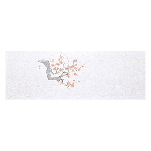 【商品説明】細長の雲竜和紙に季節の絵柄を淡いトーンで配した敷紙です。☆ハーフトーン(半調)の色調で仕上げており、「おしながき」「献立表」として最適です。墨文字がくっきり際立ちます。☆季節の献立てに合わせてお使いください。【仕様】サイズ:約1...