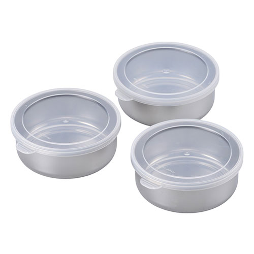 【商品概要】食品を小分けにして保存できるステンレス製の容器。冷蔵庫にコンパクトに保存。【商品仕様】材質 : 本体…ステンレス鋼、フタ…ポリエチレン(耐熱温度70℃、耐冷温度-30℃)サイズ : 11.5×10.5×4.3cm重量 : 55g...