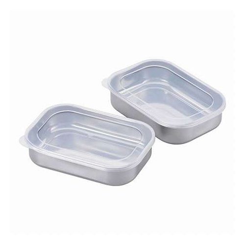 食品の作り置きや小分けにして保存できる。食品を小分けにして保存できるステンレス製の容器。冷蔵庫にコンパクトに保存。材質 : 本体…ステンレス鋼、フタ…ポリエチレン(耐熱温度70℃、耐冷温度-30℃)サイズ : フタあり…15.5×10.5×...