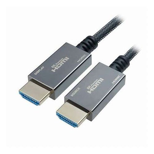 【48Gbps/8K60p/4K120p対応】長距離でも映像・音声を劣化させない プロ品質の8K対応プレミアムモデル■光ファイバー+銅線のハイブリット構造メインの信号線にガラス製光ファイバーを使用したハイブリッドHDMIケーブルです。銅線の...
