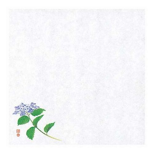 4寸御所の花 耐油天紙 紫陽花 (100枚入)てんぷら敷紙として、てんぷらの油分をはじくためべたつかず、かりっとした食感を楽しめます。印刷部を避けて盛り付けください。サイズ : 約12×12cm重量 : 90g生産国 : 日本保証期間 : ...