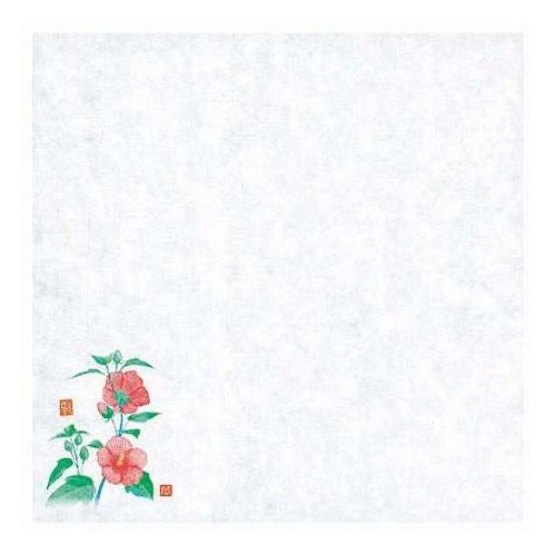 四季耐油天紙 (小) 芙蓉 (100枚入)揚げ物用の専用敷紙です。長時間経過しても、油がにじみにくく、天麩羅がべとつきません。揚げたてのおいしさを保ちます。余分な油が器にこびりつかず、後片付けが簡単です。☆季節の草花をワンポイントに配し、食...