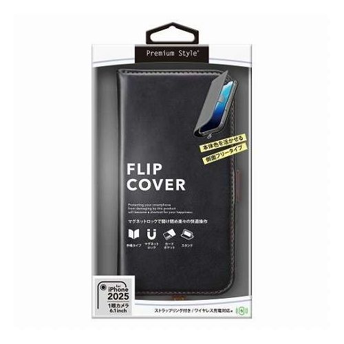 風合いの良い上質なPUレザー素材を使用したiPhone 16e用 フリップカバー「PG-25KFP02BK」は、風合いの良い上質なPUレザー素材を使用したiPhone 16e用 フリップカバーです。上品で手触りのいいPUレザーは、シンプルな...