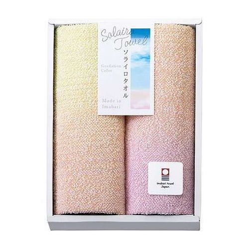 フェイスタオル(約320×750mm)×2メーカー品番:SO2062PI内容物:フェイスタオル(約320×750mm)×2素材:綿100%生産国:日本パッケージ形態:化粧箱箱サイズ:約247×182×50mm箱入重量:約275g【代引きにつ...