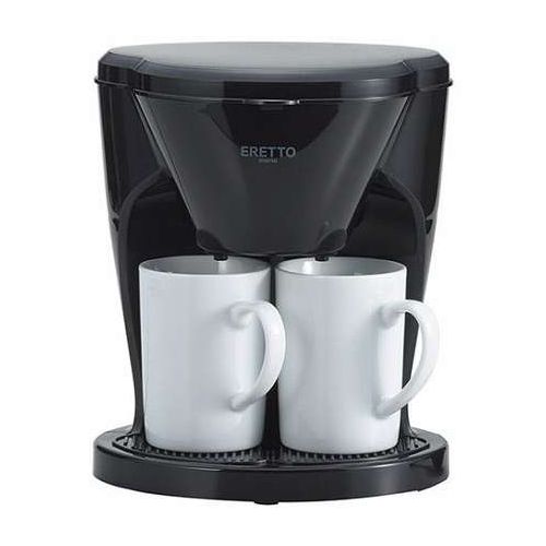 本格的なコーヒーが簡単に楽しめます。ペーパーフィルターが不要で資源の節約にもなります。コーヒーを一度に2カップ分抽出できます。メーカー品番:ET-107内容物:本体(約300ml)(約170×145×202mm)・計量スプーン×各1、カップ...