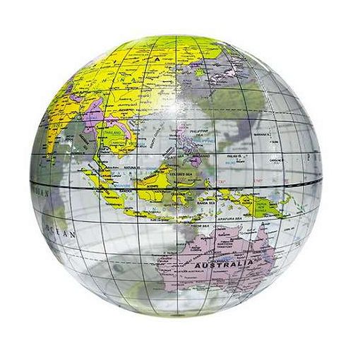 地球儀をモチーフにしたビーチボールです楽しく遊べるサイズです●膨らましサイズ:約40cm●素材:PVC(塩化ビニール樹脂)●保証期間:初期不良対応●生産国:中国【使用方法】・とがったものとの接触禁止・使用後は、完全に水拭きした状態で高温多湿...