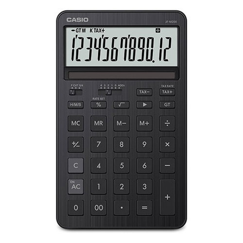 【商品説明】電卓に、洗練と上質を。そこにあるだけで、空間やインテリアの一部になるほどの存在感。スタイリッシュなフォルムが、使う人のセンスを静かに引き立てます。優れた操作性と視認性のジャストタイプです。●製品特長時間計算機能税計算(税額計算や...